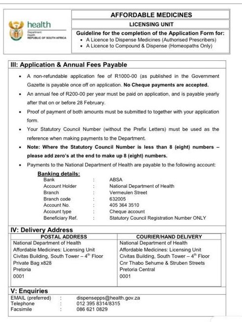 Dispensing licence – ECIPA Healthcare