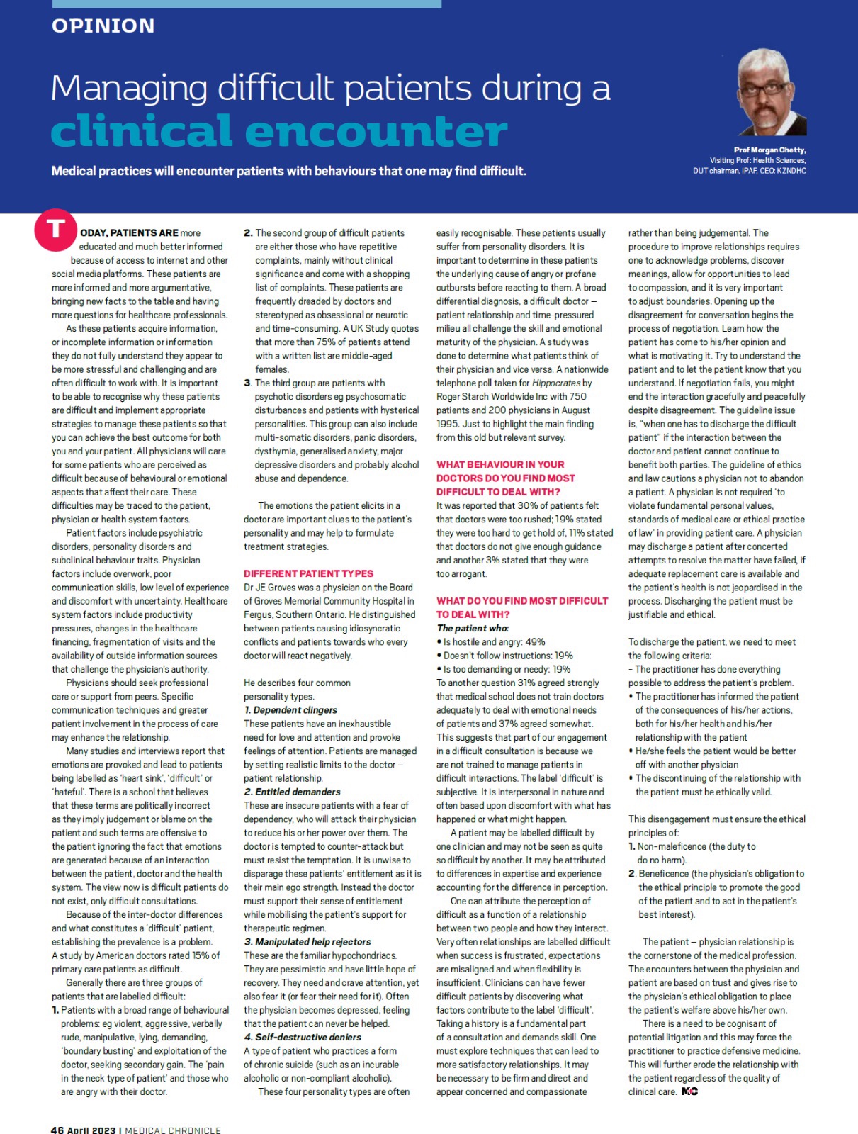 Difficult patients – ECIPA Healthcare