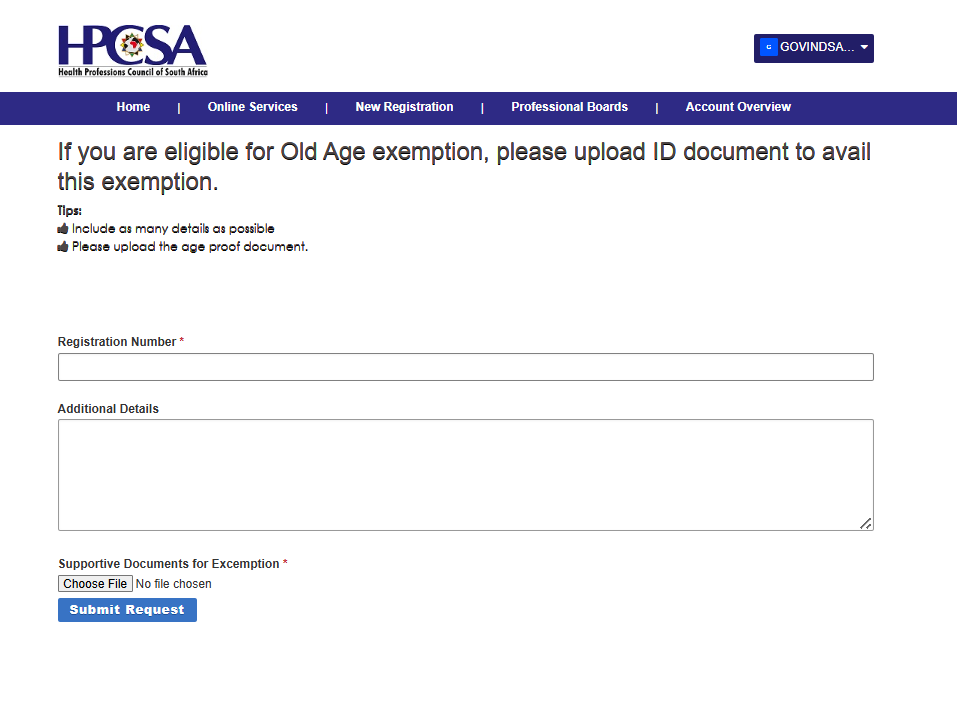 Age exemption from HPCSA fees – ECIPA Healthcare